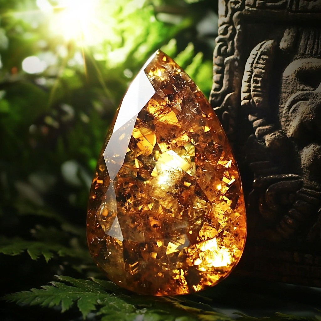 Sunstone: Shimmering feldspar with reflective inclusions!