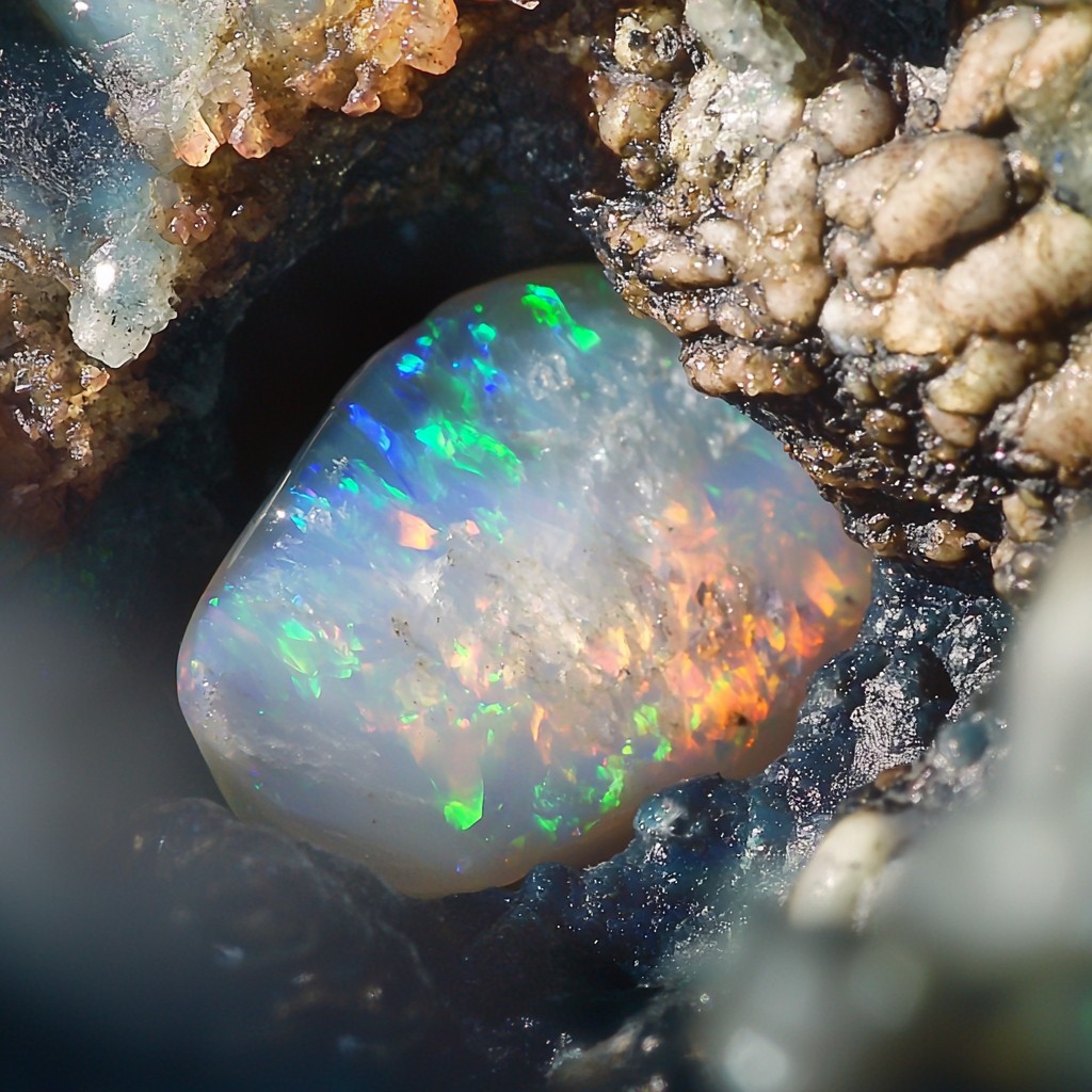 Opal contains water molecules!