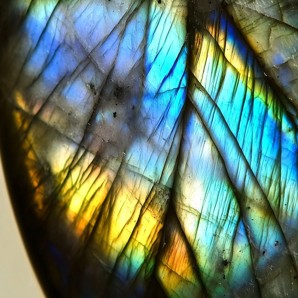 Labradorite: Known for stunning iridescent optical illusions!