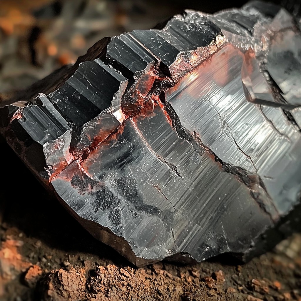 Hematite: Iron-rich mineral often used for grounding!